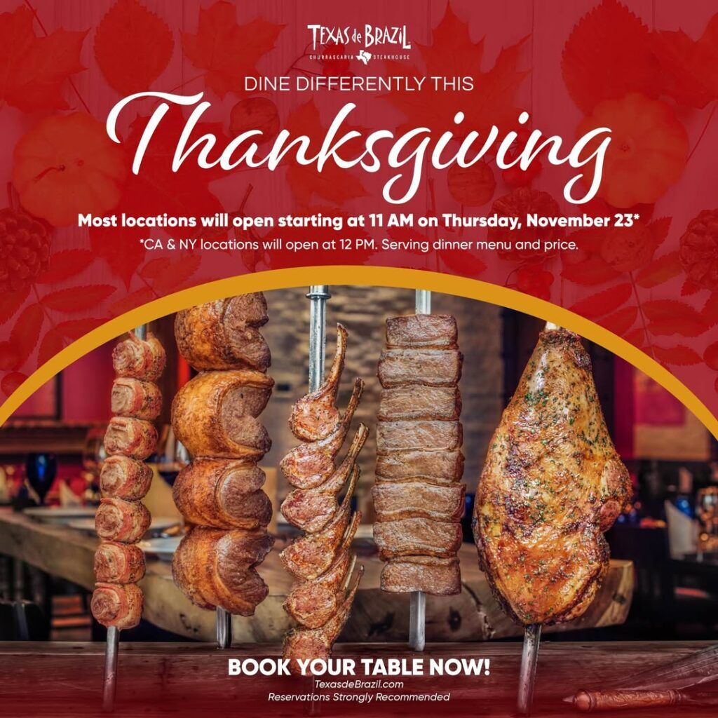 Texas De Brazil Thanksgiving - Holiday Dining